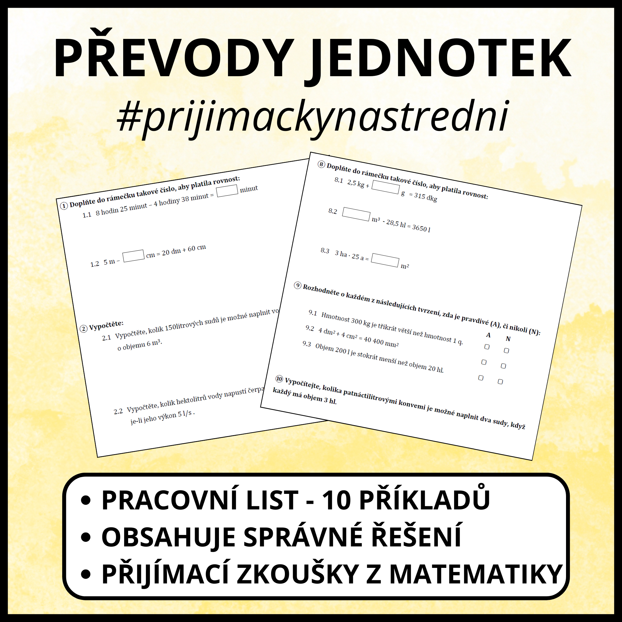 Převody jednotek - Fyzika | UčiteléUčitelům.cz